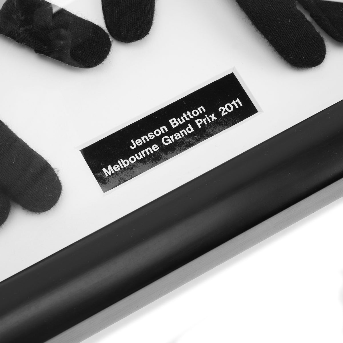 Jenson Button 2011 Signed Race Used Gloves - AUSTRALIAN GP – F1 Authentics