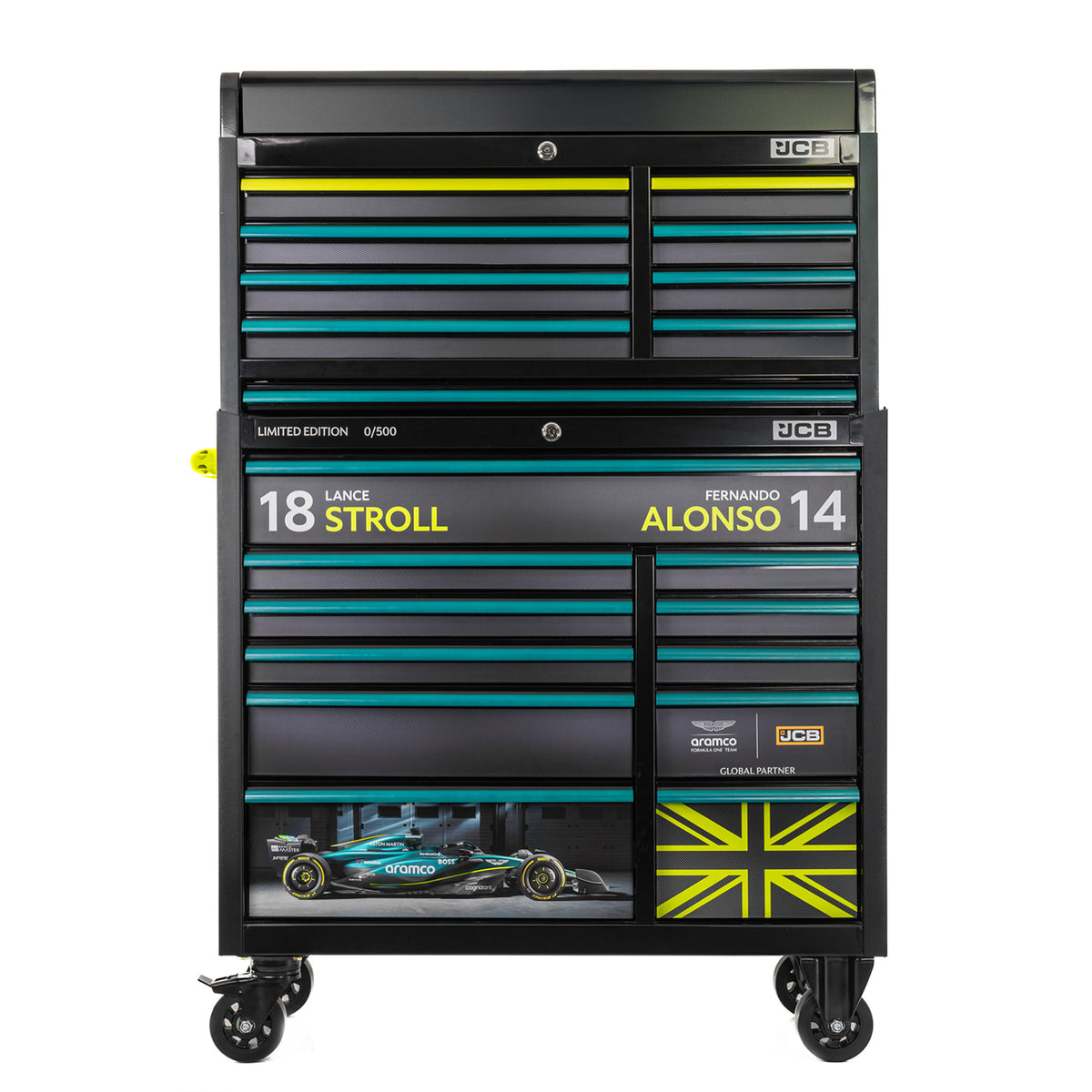 Aston Martin Formula One Team x JCB Limited Edition Tool Chest Stack ...