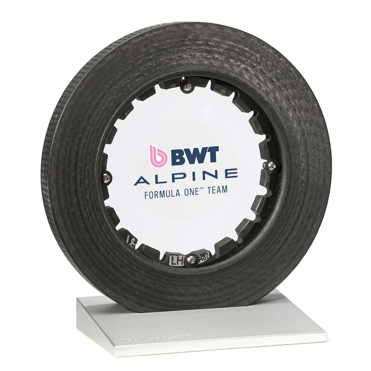 Alpine F1 Team Brake Disc on Display – F1 Authentics