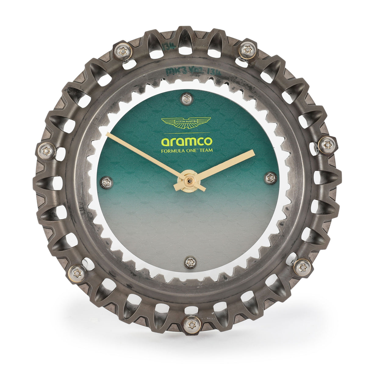 Aston Martin Aramco F1 Team Brake Disc Bell Clock – F1 Authentics
