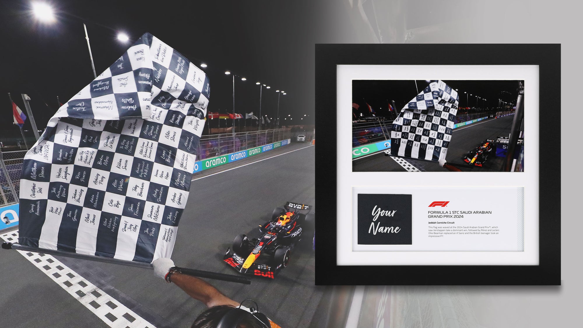 Own The F1® Chequered Flag | Formula 1 Chequered Flag | F1 Authentics