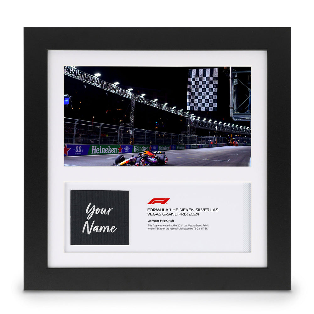 F1® Chequered Flag | Black and White F1® Flag | F1 Authentics