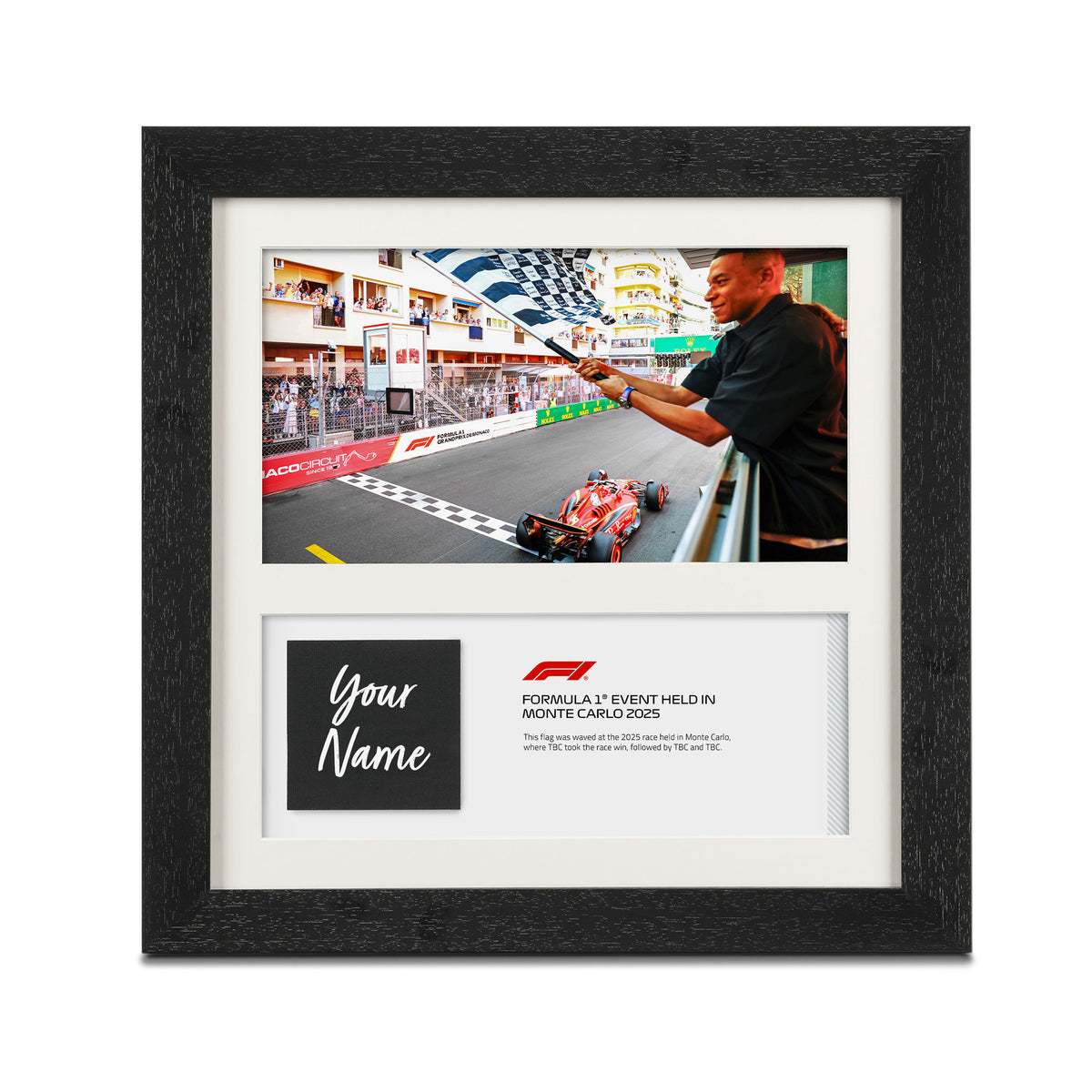 F1® Chequered Flag | Black and White F1® Flag | F1 Authentics