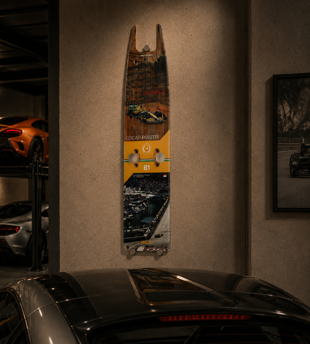 Oscar Piastri 2024 McLaren Grand Prix Used Front Skid Plank Wall Art ...
