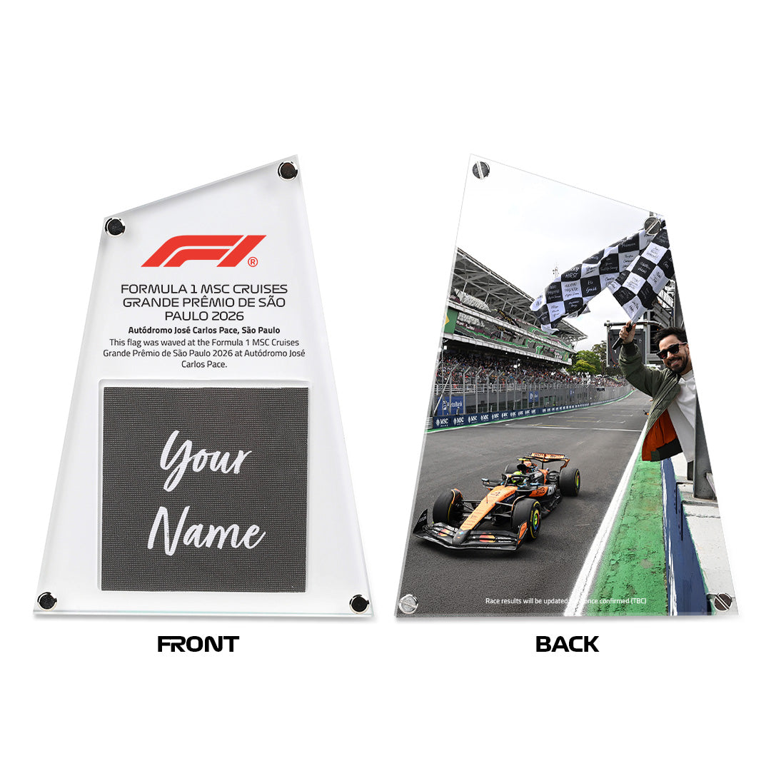 2026 São Paulo Grand Prix Chequered Flag – Own a Piece | F1 Authentics