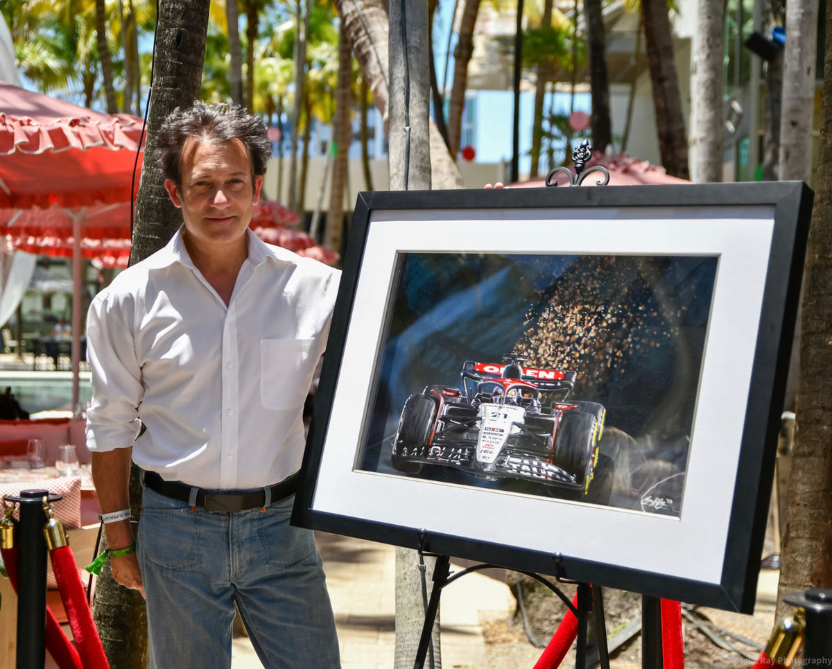 Daniel Ricciardo “Thunderstruck” 3D Painting by Bruce Sulzberg – F1 ...