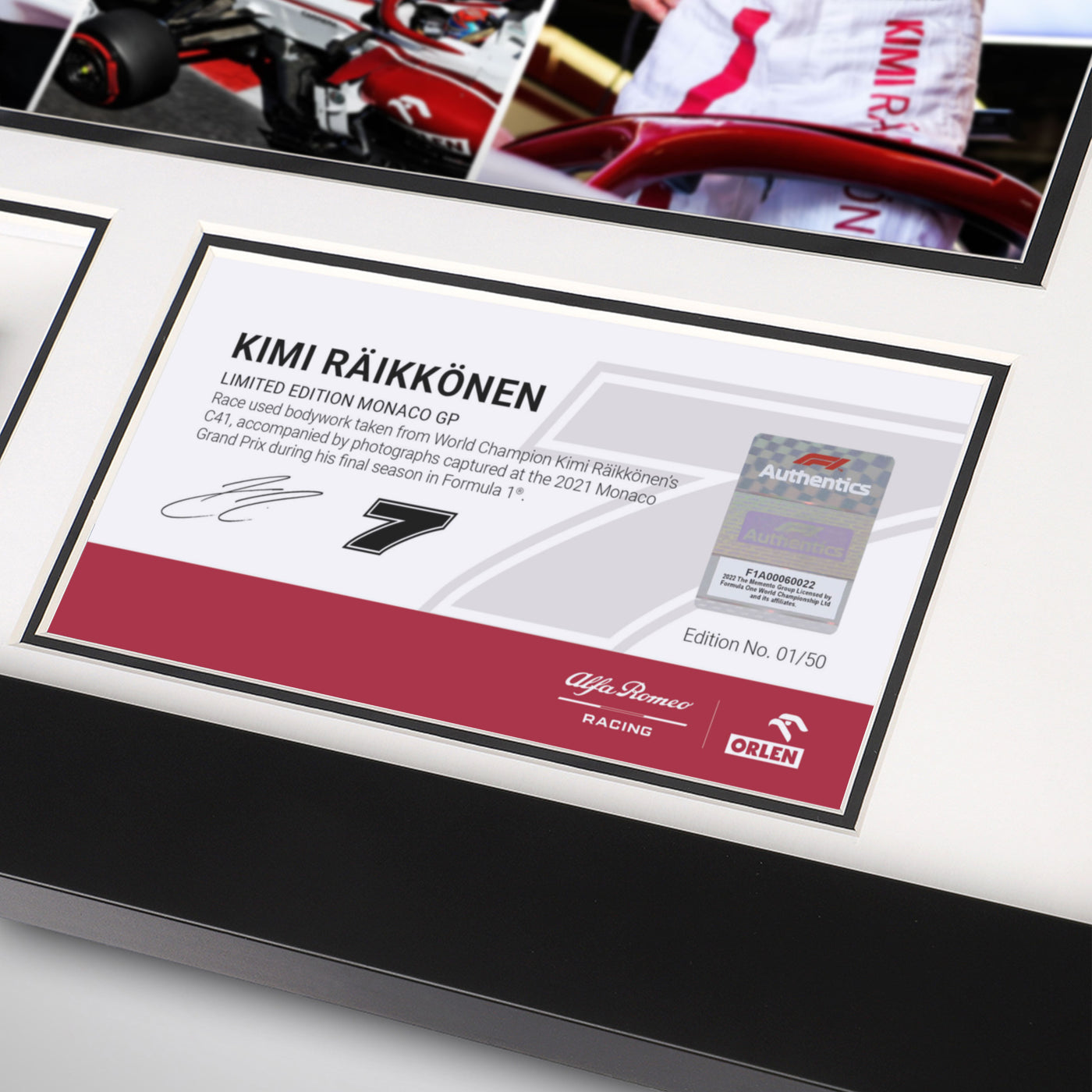 Kimi Räikkönen F1® Memorabilia | Replica & Race Used Merch | F1 Authentics